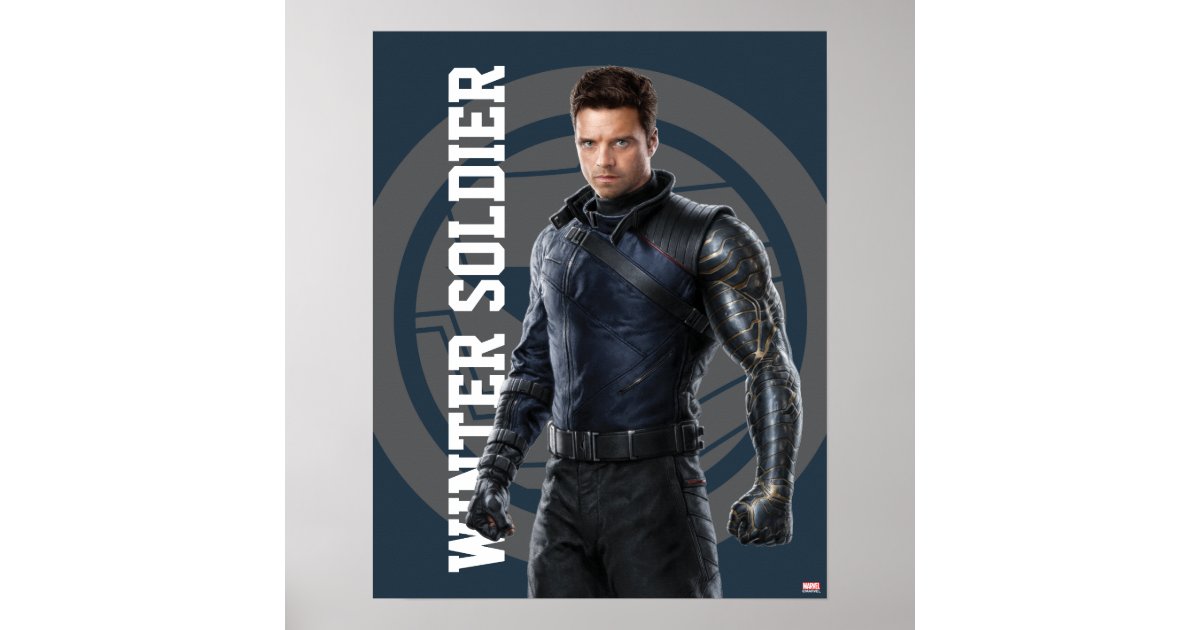 The Winter Soldier Character Art Poster | Zazzle
