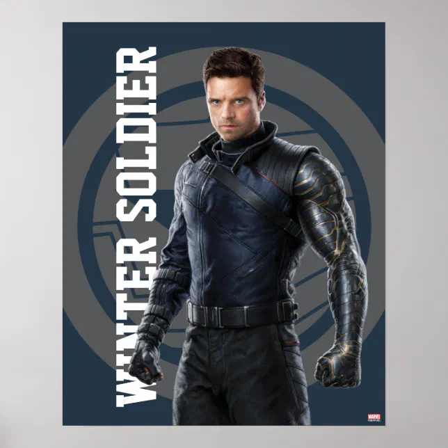 The Winter Soldier Character Art Poster | Zazzle