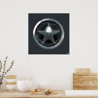 The Winter Soldier Icon Badge Poster | Zazzle