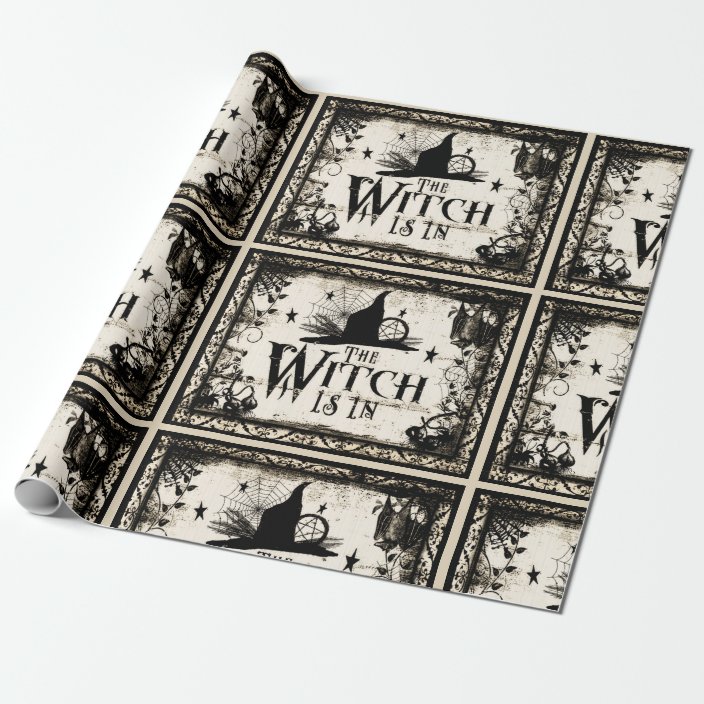 The Witch Is In! Gift Wrapping Paper | Zazzle.com
