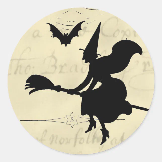 The Witches Ball Halloween Classic Round Sticker | Zazzle
