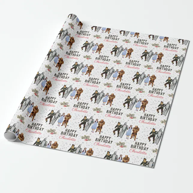 The Wizard Of Oz™ | Happy Birthday Wrapping Paper | Zazzle