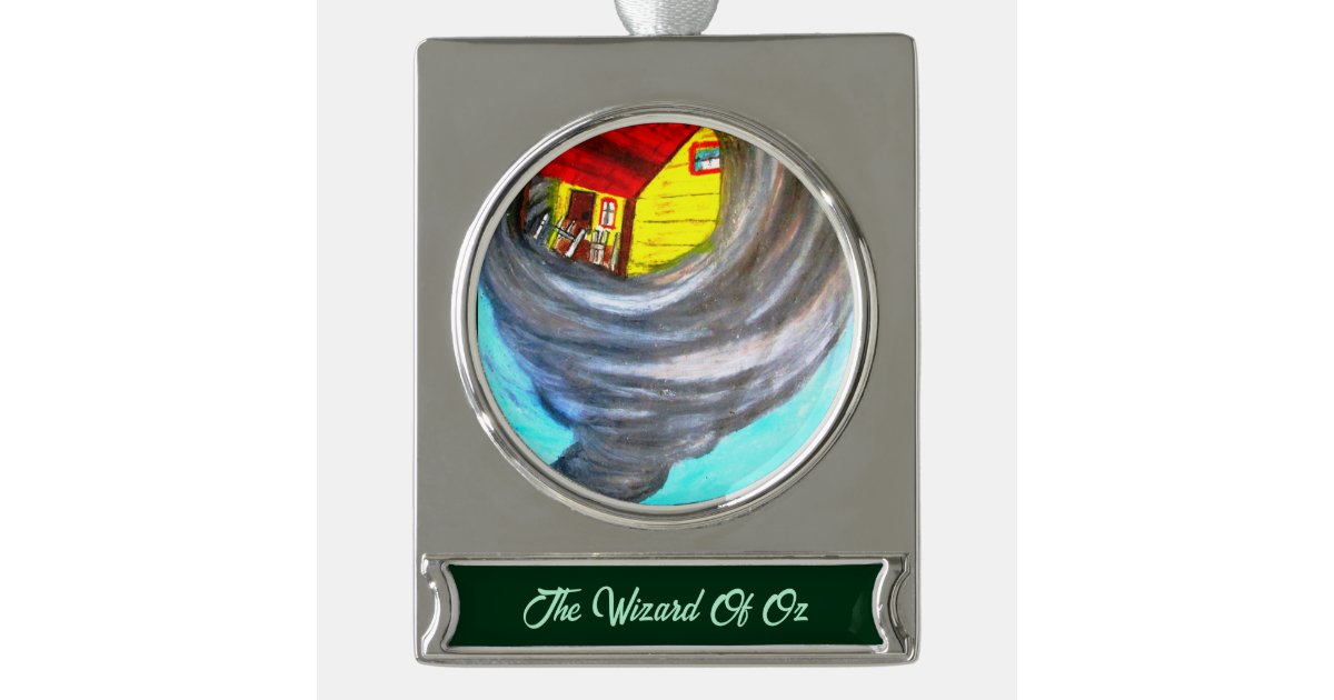 THE WIZARD OF OZ THE TWISTER Banner Ornament | Zazzle