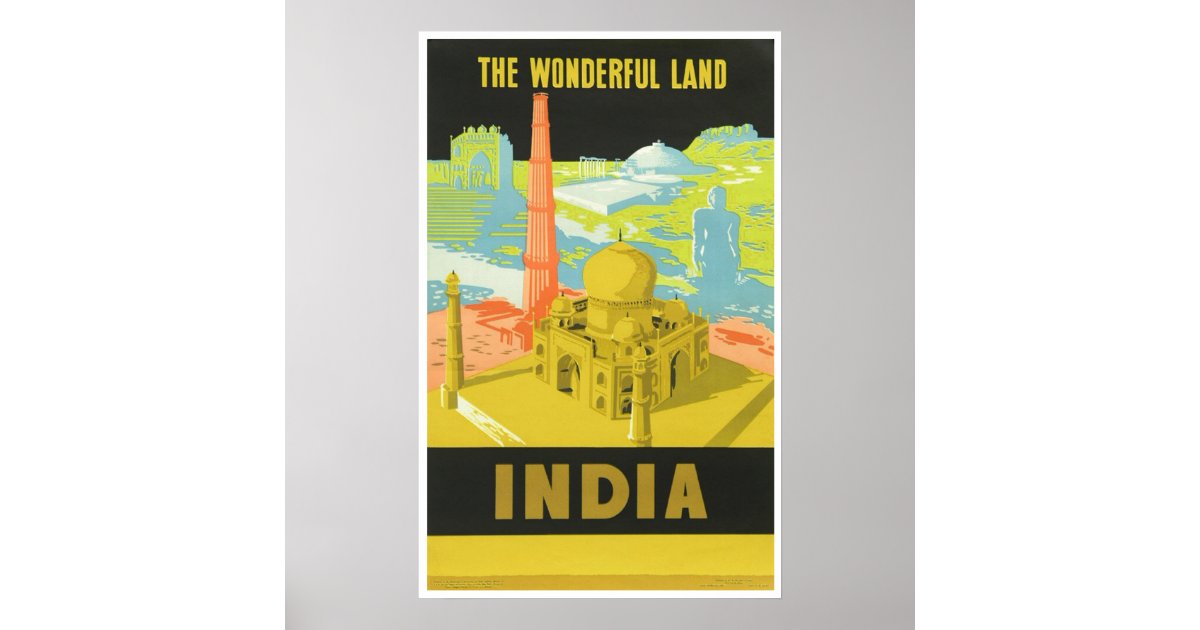 The Wonderful Land: India Poster | Zazzle