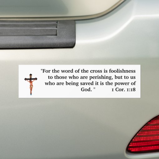 The Word of the Cross Bumper Sticker | Zazzle