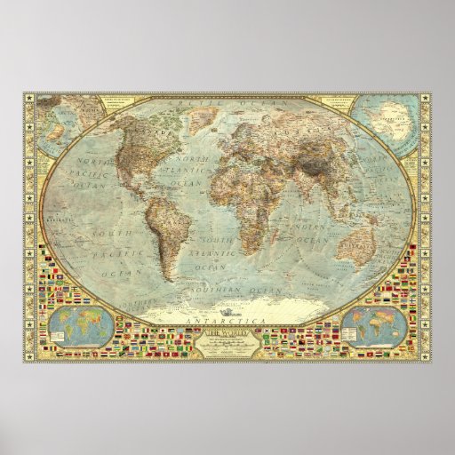 The World - Decorative Poster | Zazzle