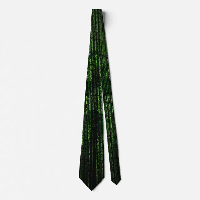 The world in the matrix neck tie | Zazzle