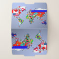 The World Map With Their Flags File Folder | Zazzle