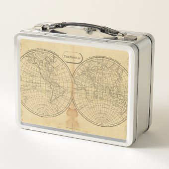 The World Metal Lunch Box | Zazzle