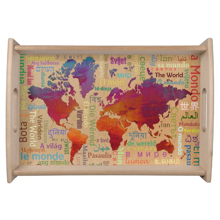 The World Serving Tray | Zazzle.com