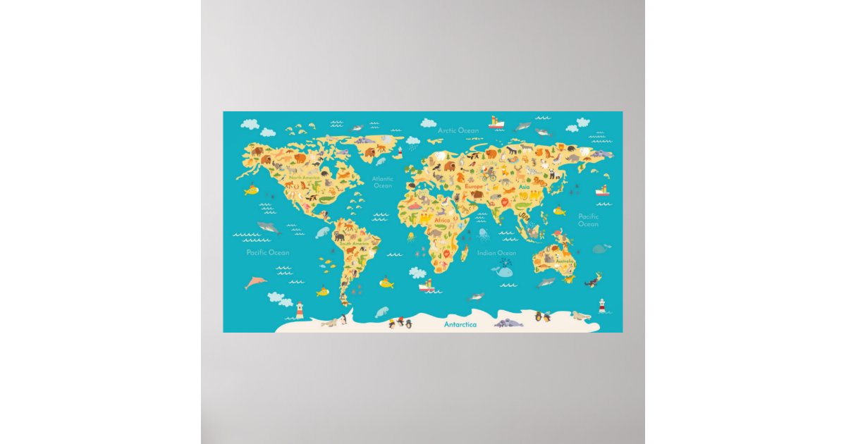 The World's Animals Poster | Zazzle