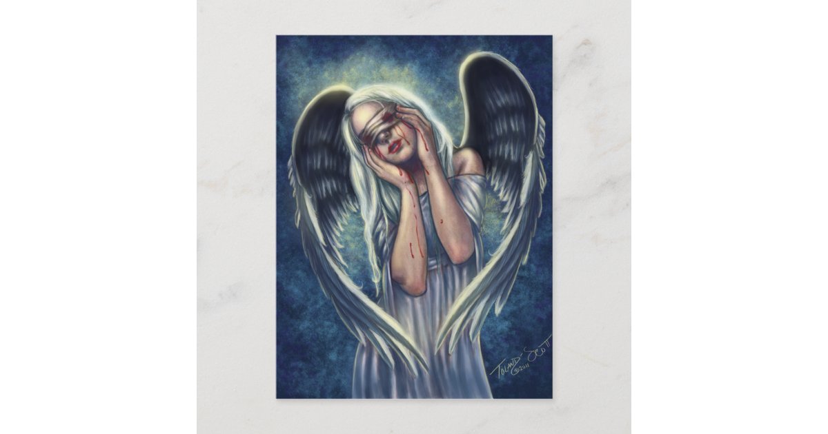 The Wounded Angel Postcard | Zazzle