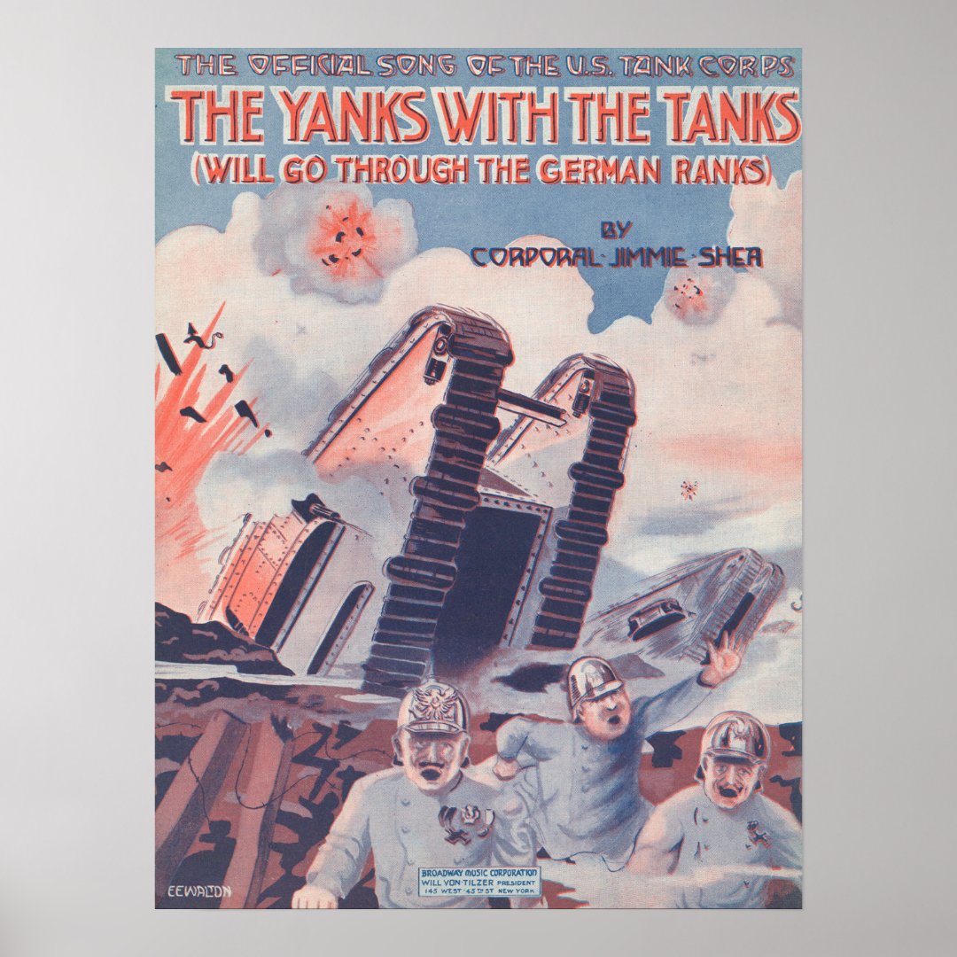 The Yanks With The Tanks Poster | Zazzle