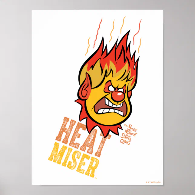 THE YEAR WITHOUT A SANTA CLAUS™ Heat Miser Fuming Poster | Zazzle