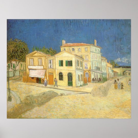 The Yellow House by Vincent van Gogh Poster | Zazzle.com