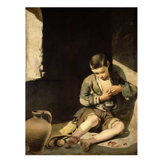 The Young Beggar, c.1650 Postcard | Zazzle.com