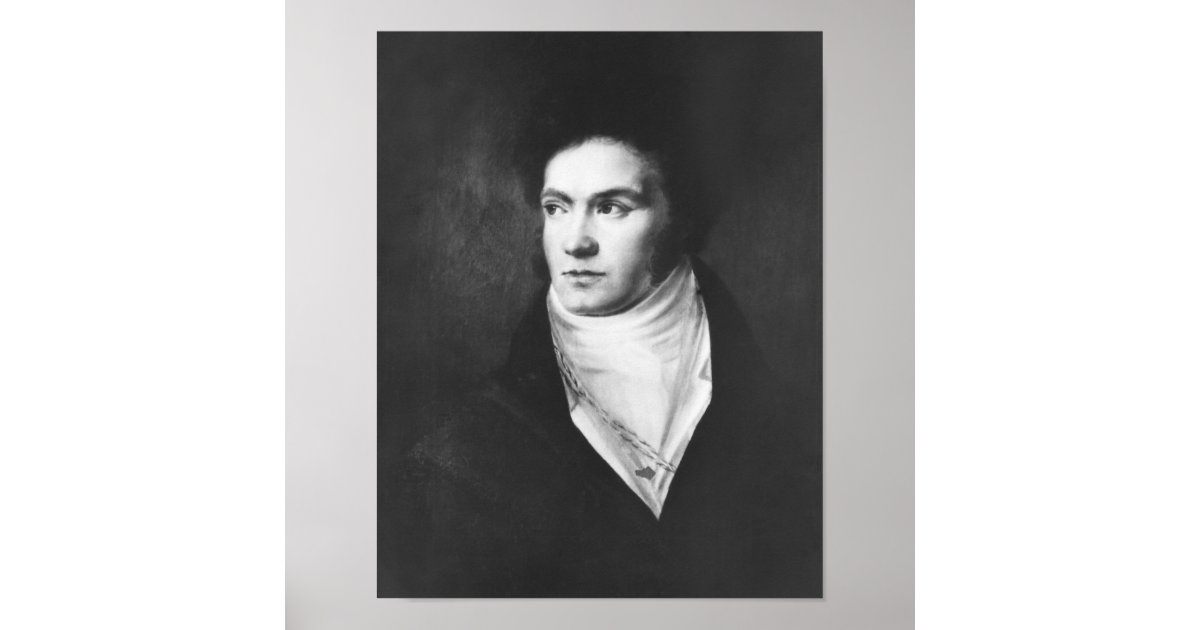 The young Ludwig van Beethoven 1806 Poster | Zazzle