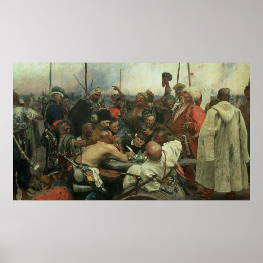 The Zaporozhye Cossacks Poster | Zazzle.com