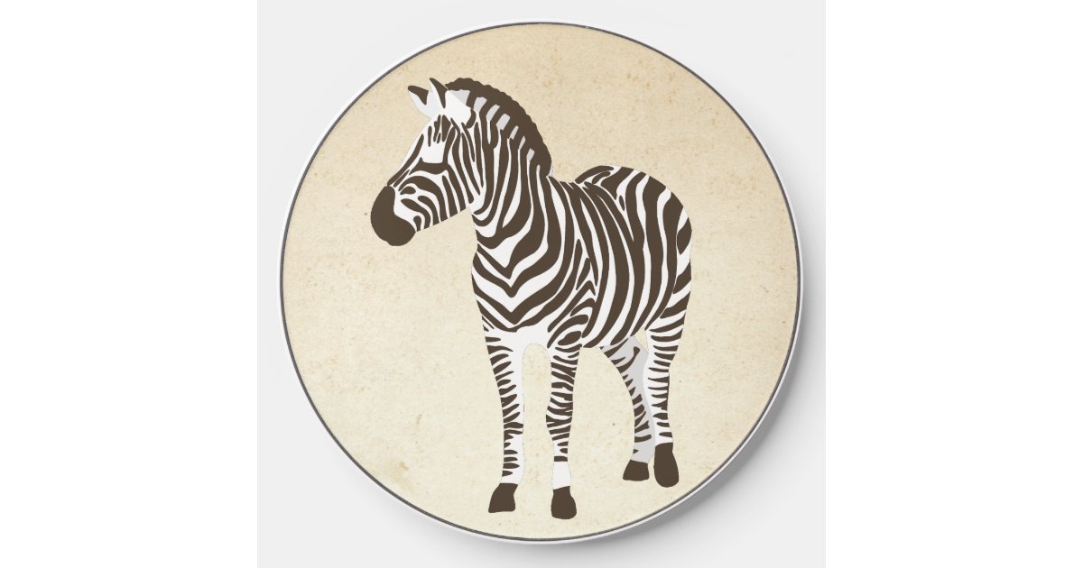 The Zebra Color Block Wireless Charger | Zazzle