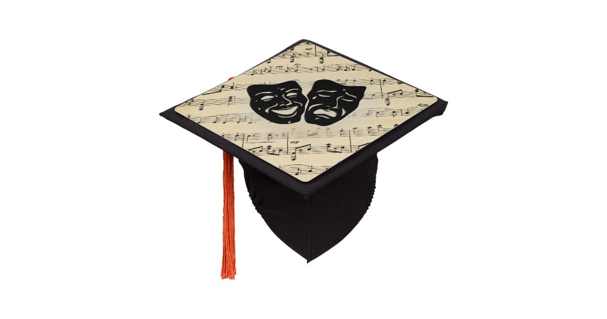Theater and Music Graduation Cap Topper | Zazzle