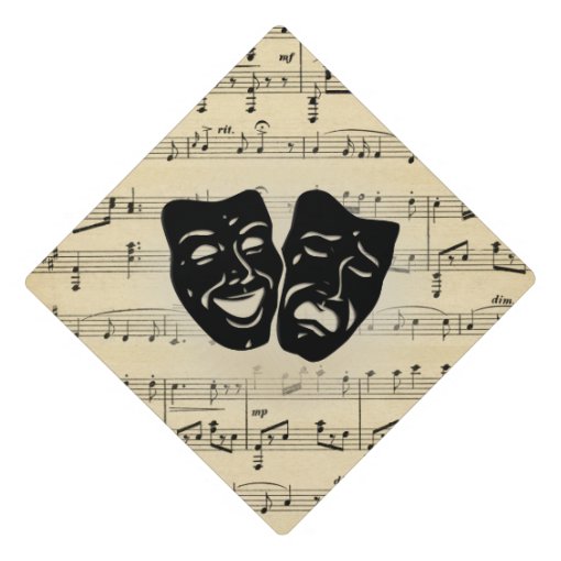 Theater and Music Graduation Cap Topper | Zazzle