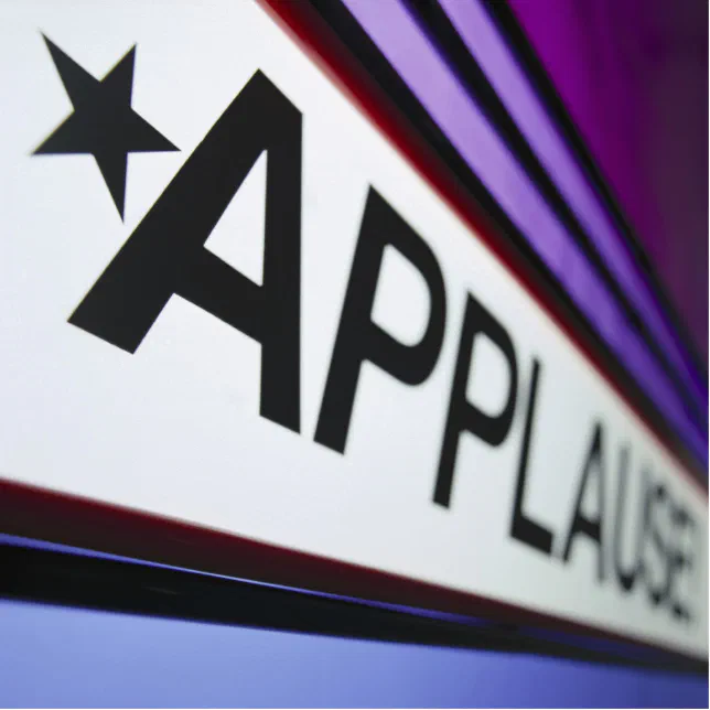 Theater Applause Sign Statuette | Zazzle