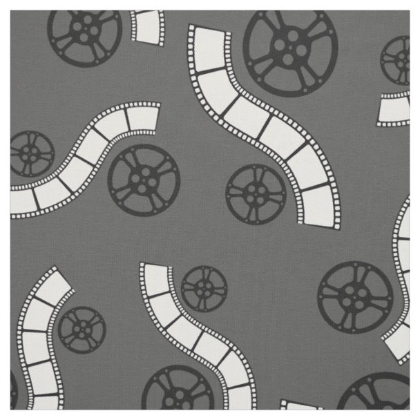Theater Film Reels Movie Theatre Red Fabric | Zazzle