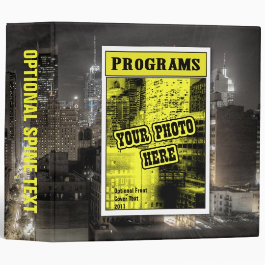Theater Program Custom 2" Binder | Zazzle.com