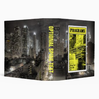 Theater Program Custom 2" Binder | Zazzle