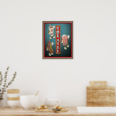 Theater Snack Bar Characters Print 16x20 | Zazzle