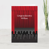 Theater Stage Congratulations Custom Greeting Card | Zazzle