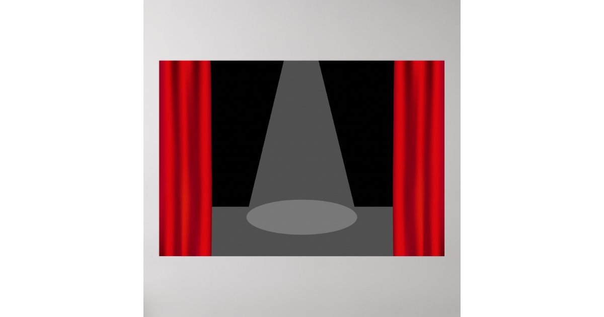 Theater Stage Poster | Zazzle
