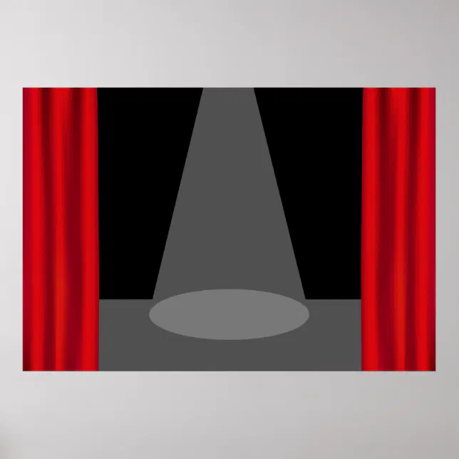 Theater Stage Poster | Zazzle