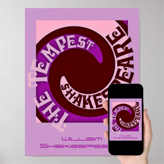 Theater The Tempest Play Promo William Shakespeare Poster | Zazzle