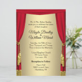 Theater Wedding Theme Invitation | Zazzle