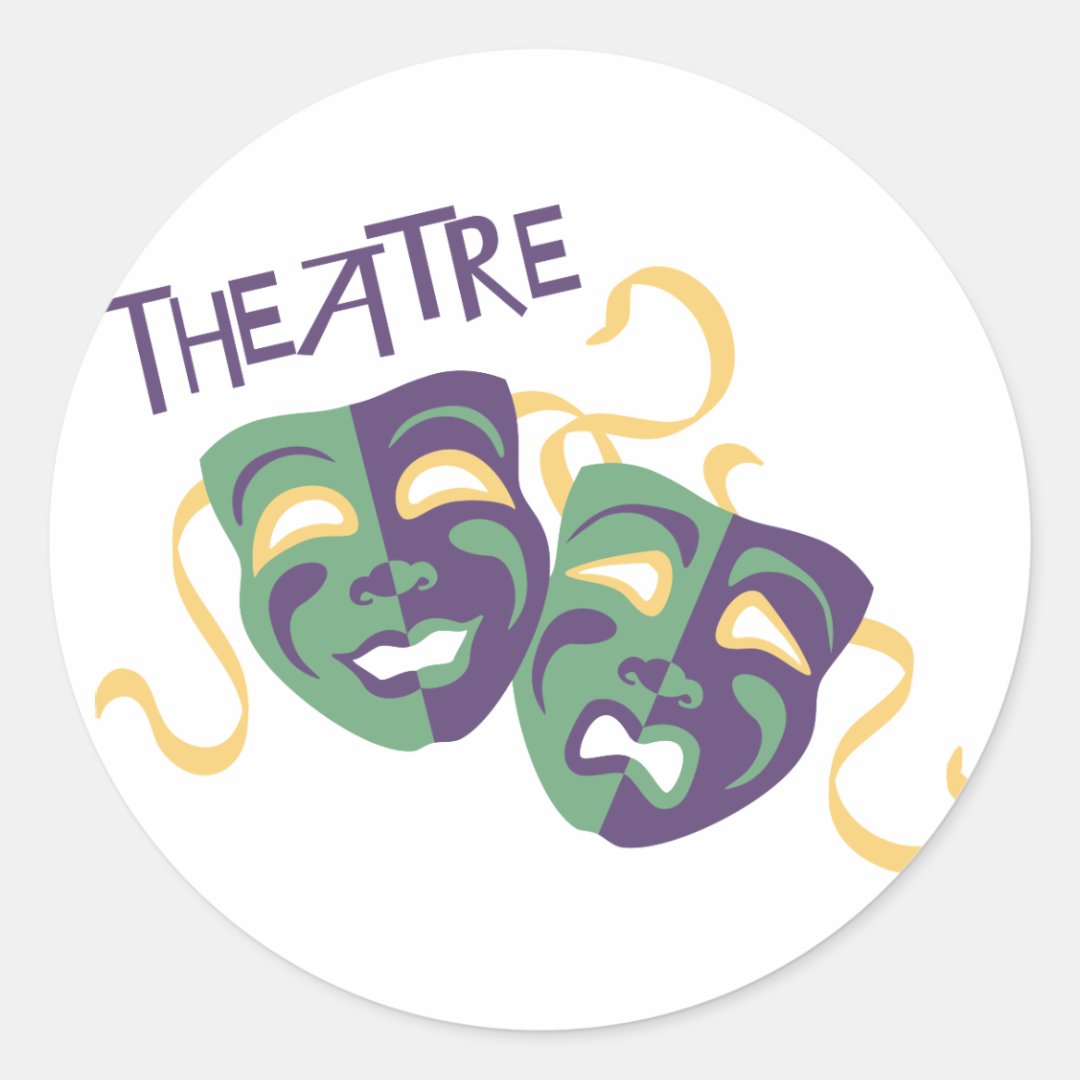 Theatre Classic Round Sticker | Zazzle