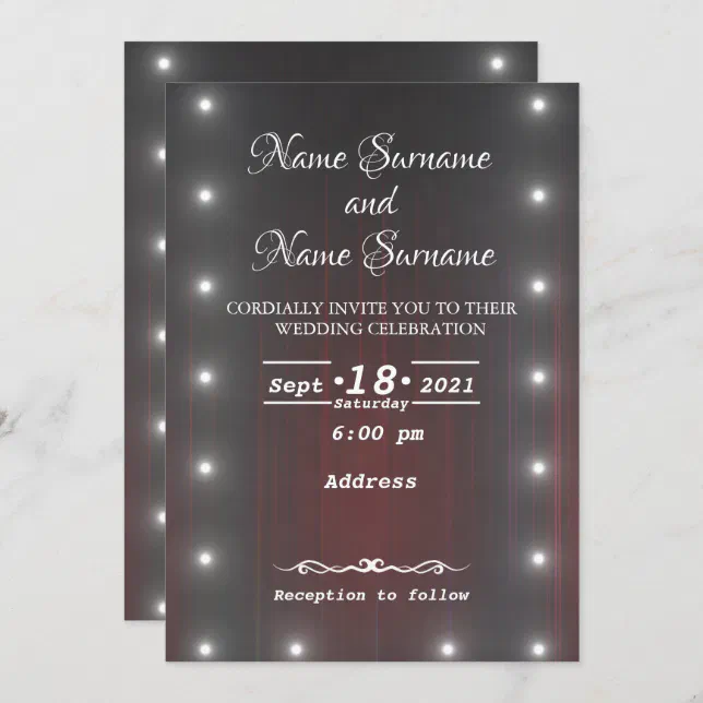 Theatre curtain invitation | Zazzle