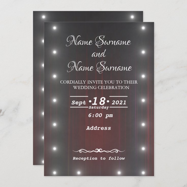 Theatre curtain invitation | Zazzle