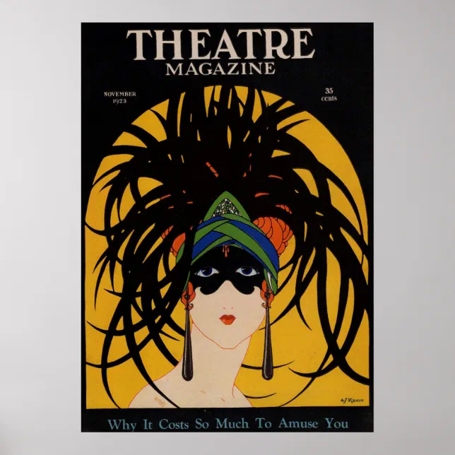 THEATRE MAGAZINE POSTER | Zazzle