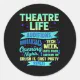 Theatre Nerd Actor Gif Musical Theater Thespian Classic Round Sticker ...