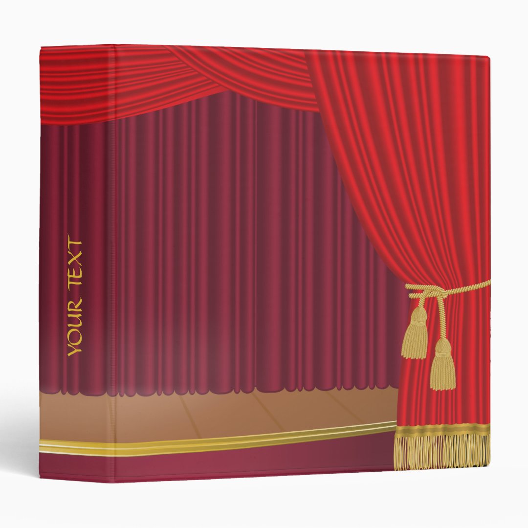 Theatre Stage Avery Binder | Zazzle
