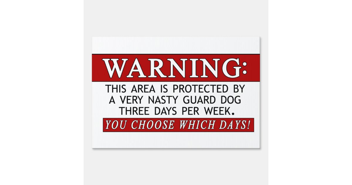 Theft Deterrent Yard Sign | Zazzle
