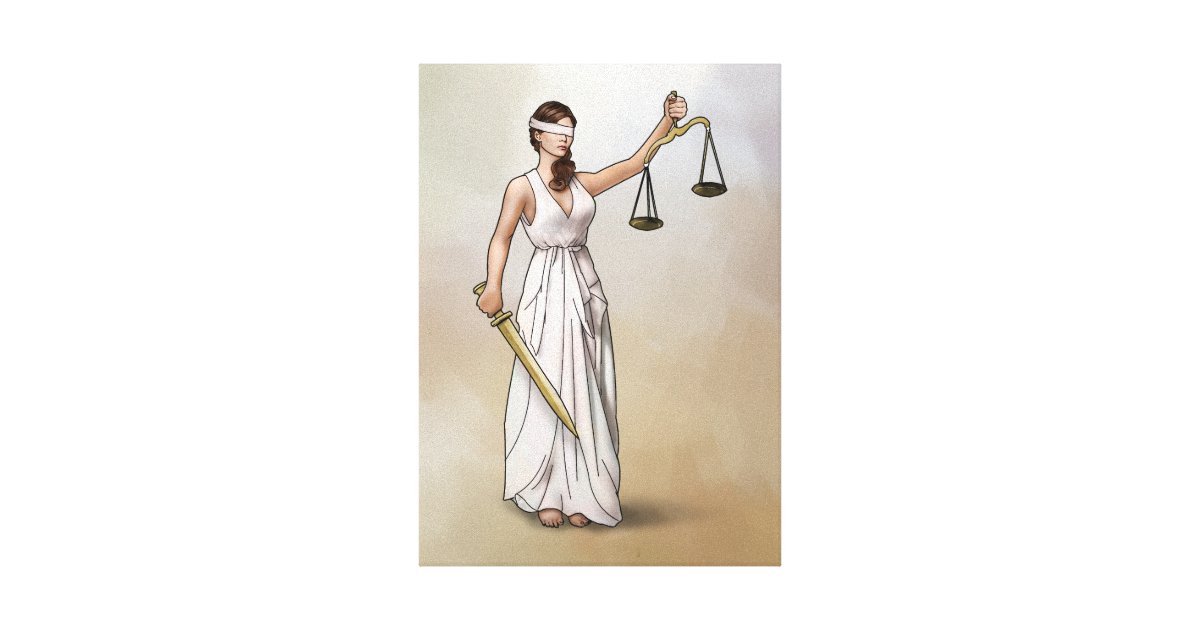 Themis - Lady Justice Canvas Print | Zazzle
