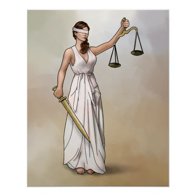 Themis - Lady Justice Poster | Zazzle