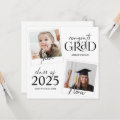 Then And Now | 2 Photo Graduation Invitation | Zazzle