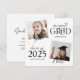 Then And Now | 2 Photo Graduation Invitation | Zazzle