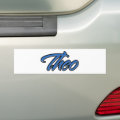 Theo Name blue Aufkleber Sticker Autoaufkleber | Zazzle