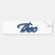 Theo Name blue Aufkleber Sticker Autoaufkleber | Zazzle