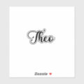 Theo Name - Handwritten Calligraphy Sticker | Zazzle