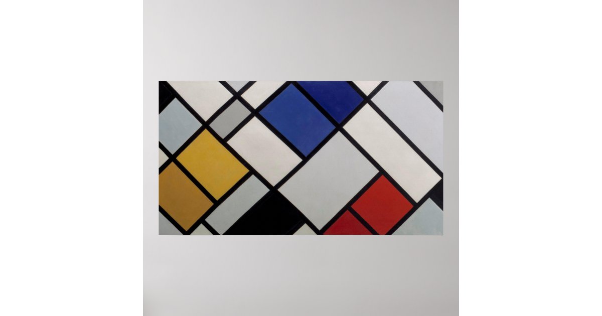 Theo van Doesburg Contra-Composition XVI Poster | Zazzle